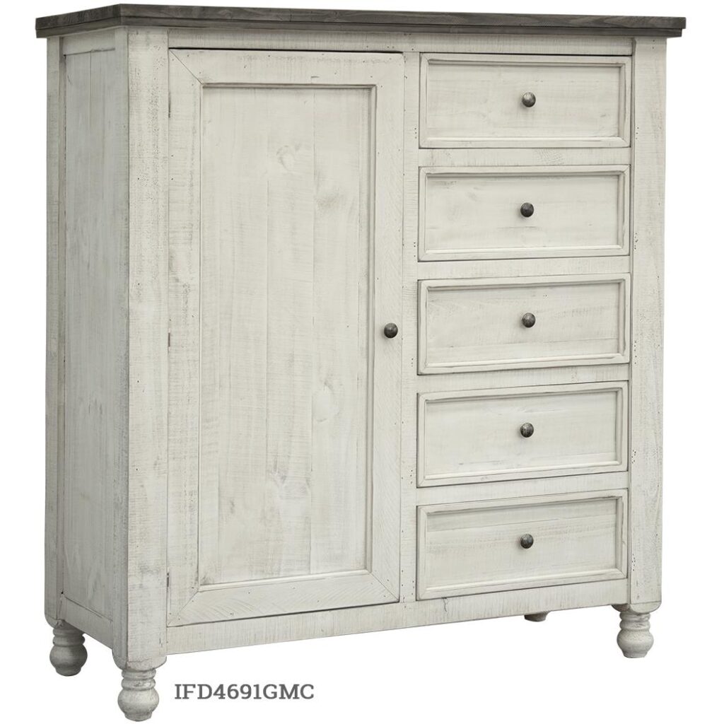 Stone 5 Drawer 1 Door Gentleman Chest IFD4691GMC